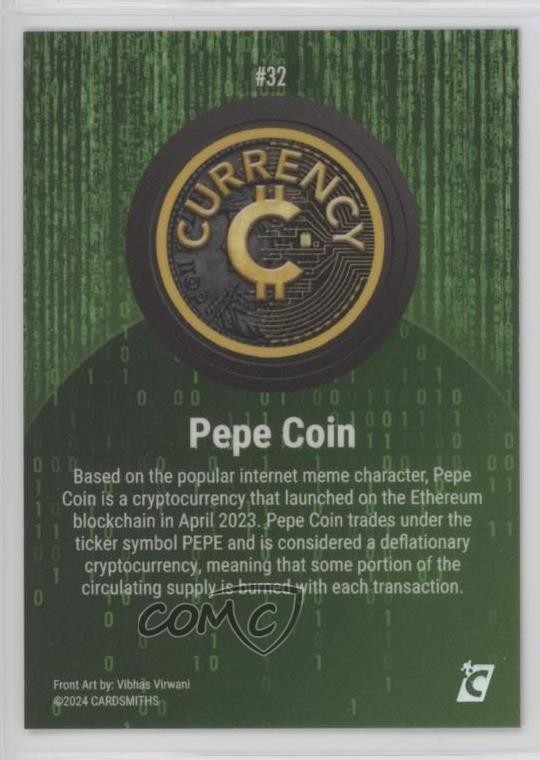 2024 Cardsmiths Currency Cred Series 3 Crystal Sparkle Pepe Coin #32 ...