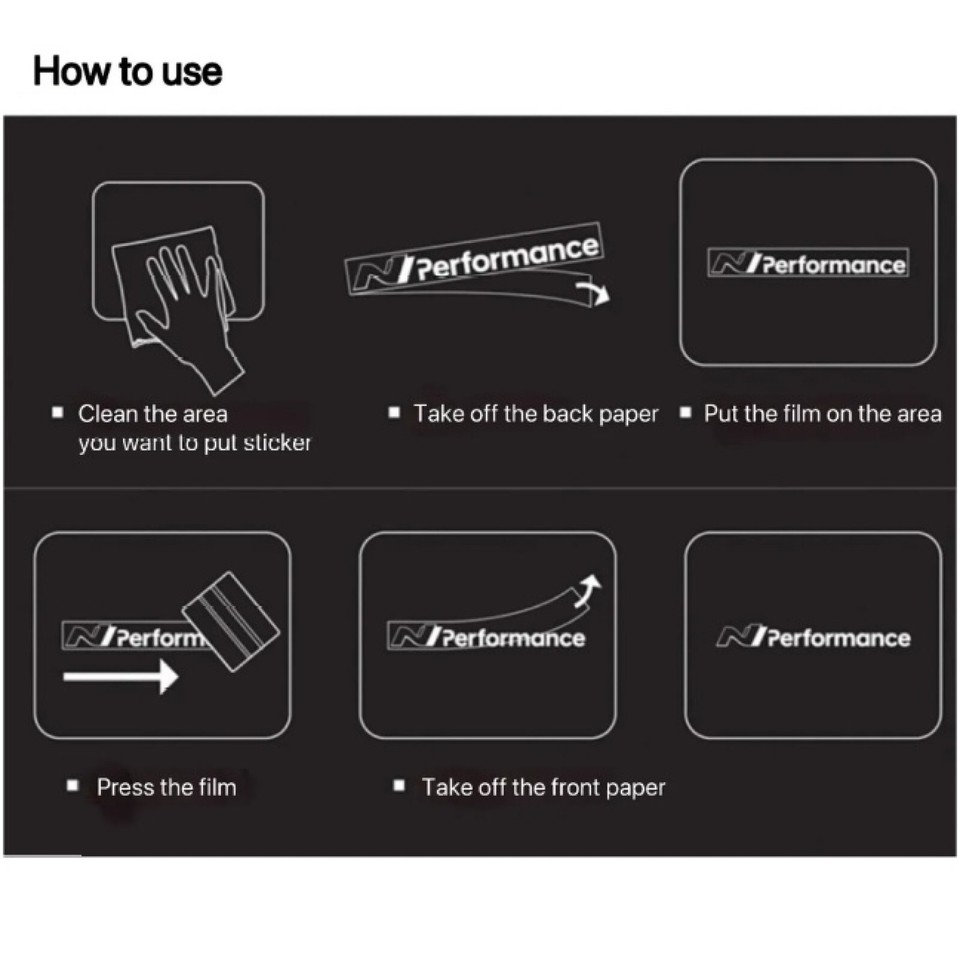 [N Collection] Hyundai N Performance Logo Sticker Decals | eBay