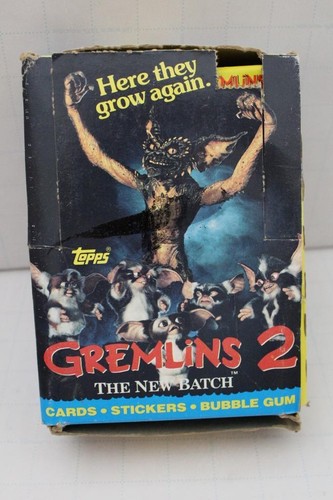 1990 TOPPS GREMLINS 2 MOVIE PHOTO TRADING CARDS BOX OF 36 SEALED WAX ...