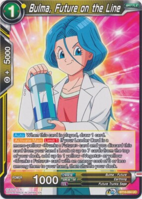 Bulma, Future on the Line BT16-084 Realm of the Gods DBS | eBay