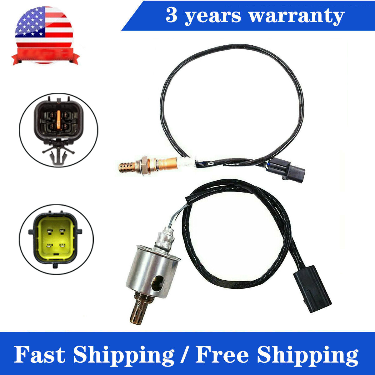 2pcs Oxygen O2 Sensor Up+Downstream For 2009-2011 Chevrolet Aveo Aveo5 ...