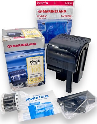 Marineland Penguin 100 Bio-Wheel Power Filter MultiStage Aquarium ...