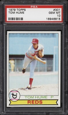 1979 Topps #301 Tom Hume - Reds - PSA 10 - 18946815 - Baseball Card | eBay