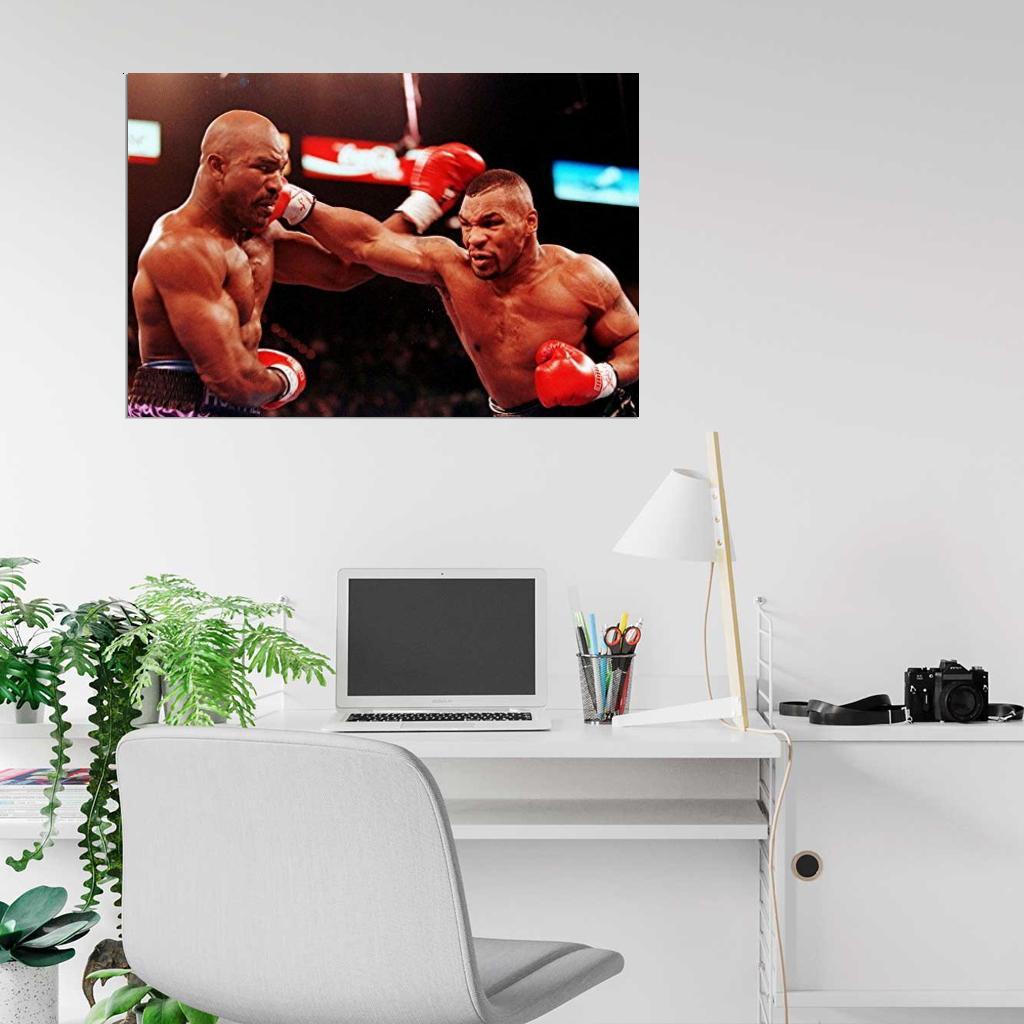62224 Mike Tyson Evander Hollyfield Wall Decor Print Poster | eBay