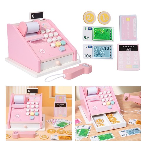 Cash Register Toy Scan Machine and Credit Card for Children Age 3 4 5 6 ...