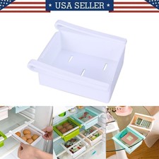 Kitchen Fridge Space Saver Organizer Slide Under Shelf Rack Holder ...