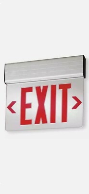 Lithonia Lighting EDG 1 R M6 Acuity Lithonia Aluminum Led Exit Sign | eBay