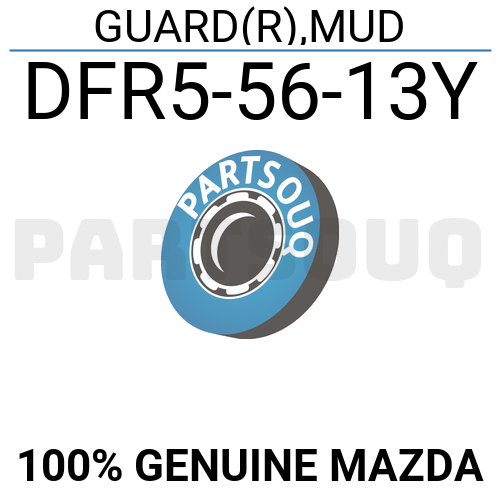 DFR55613Y Genuine Mazda GUARD(R),MUD DFR5-56-13Y | eBay