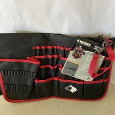 S Husky Mini Bucket Jockey Tool Storage 8 Pockets Black & Red Tote for ...
