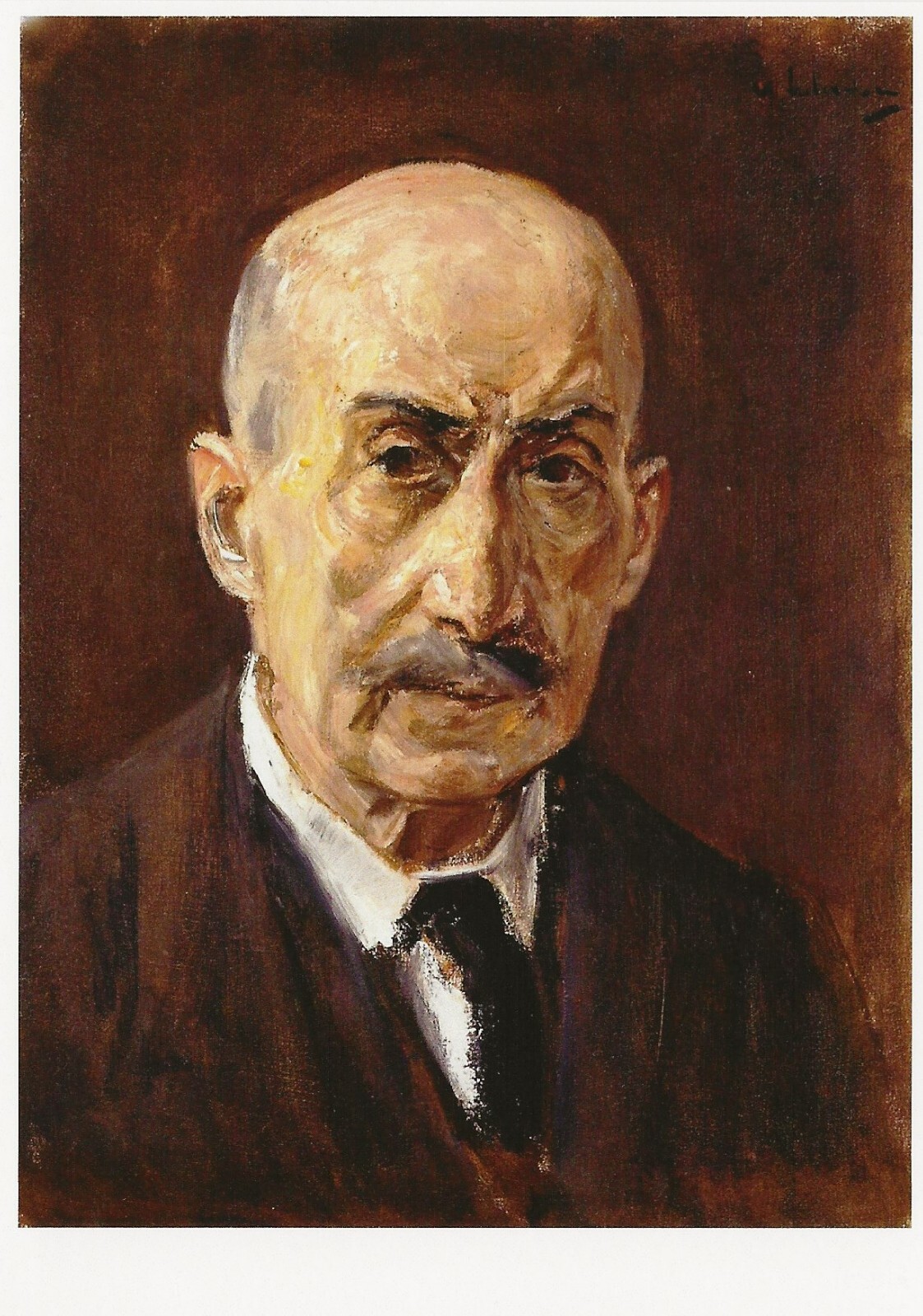 Postcard Max Liebermann "Self-Portrait in a Suit, Full Face Bust" 1923 ...