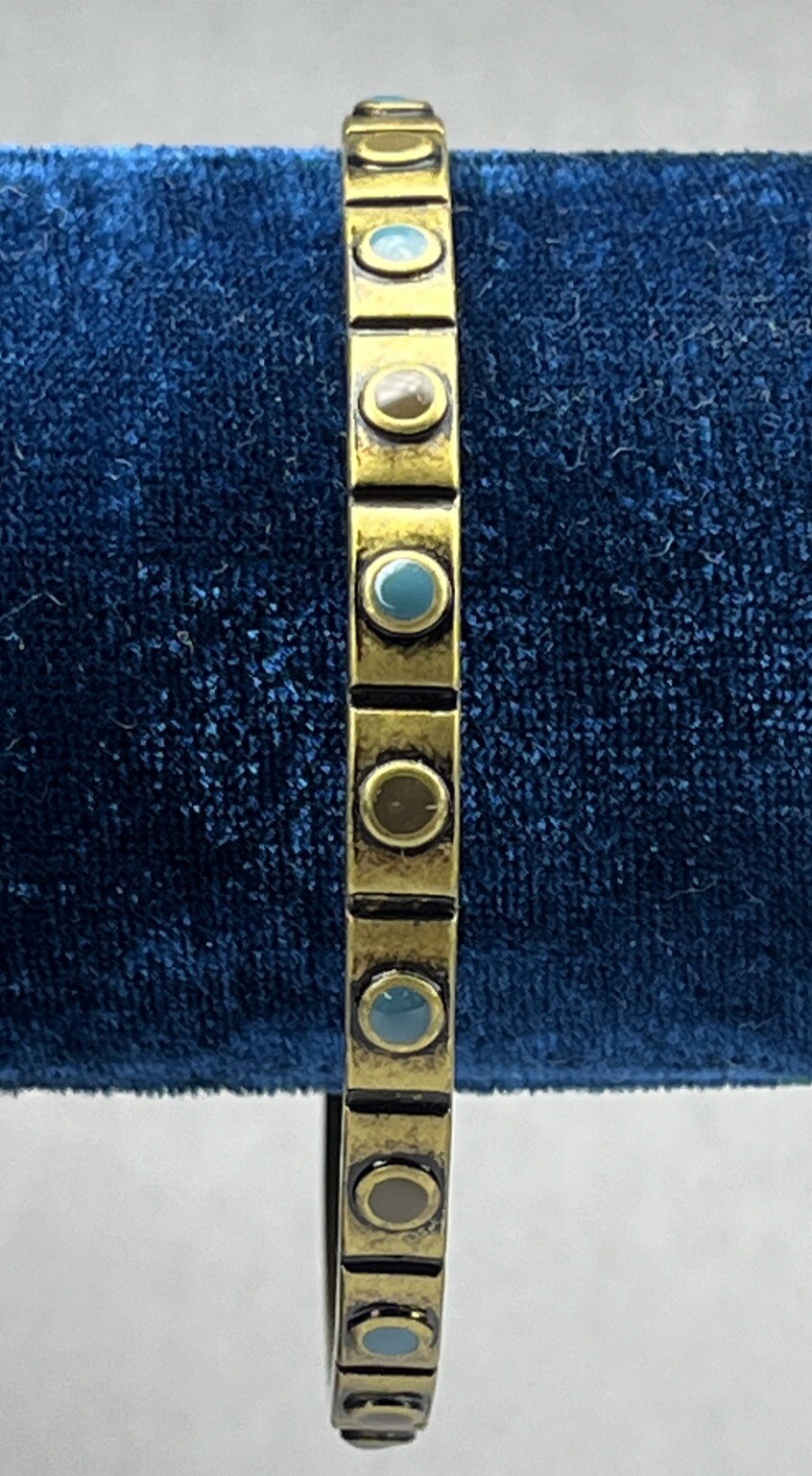 Premier Designs Bangle Bracelet with Beveled Inset Stones | eBay