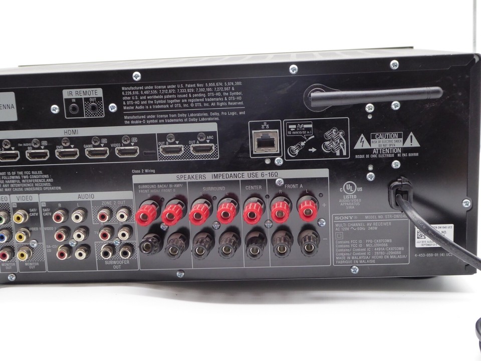 Sony STR-DN1040 7.2-Channel 4K Wi-Fi / Bluetooth Network Receiver | eBay