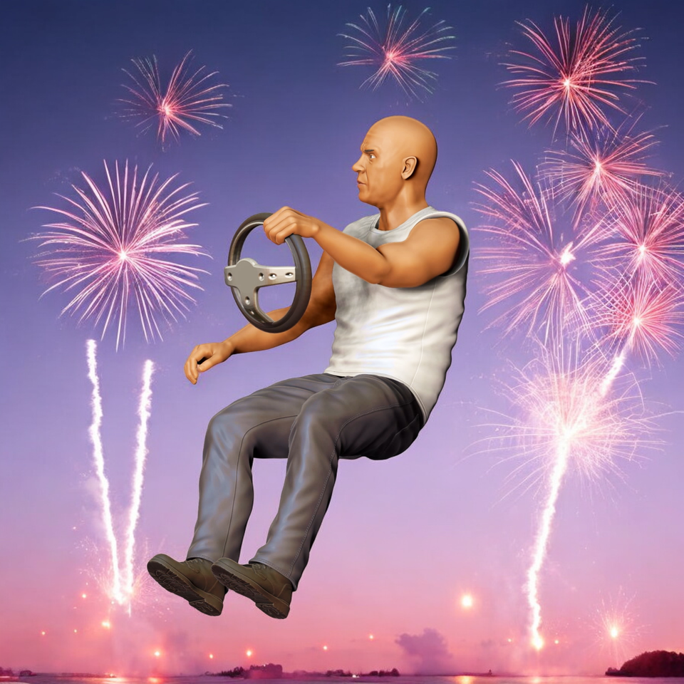 Fast and Furious Resin 3d printed Domonic Toretto Driving Model Car ...