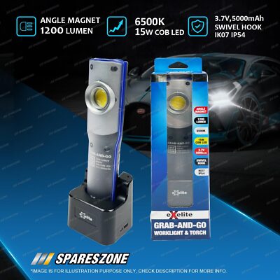 Exelite Rechargeable Magnetic Angle Worklight & Torch Includes Charging ...