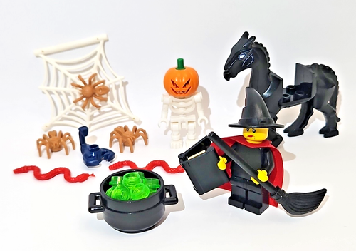 Lego Halloween Minifigure Play Pack - Witch Thestral Cauldron Spell ...