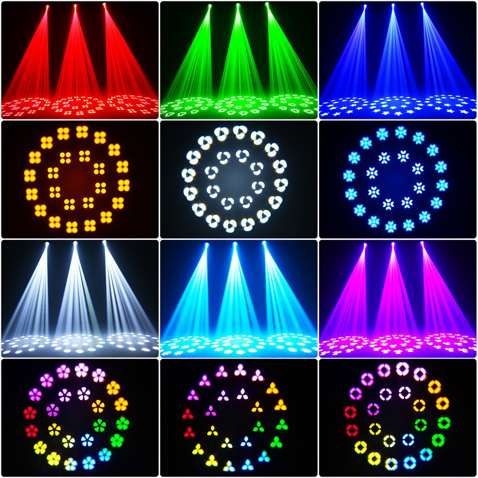 4X 400W 12+6Prisms Beam Moving Head Lights DJ Disco GOBO Stage Lighting ...