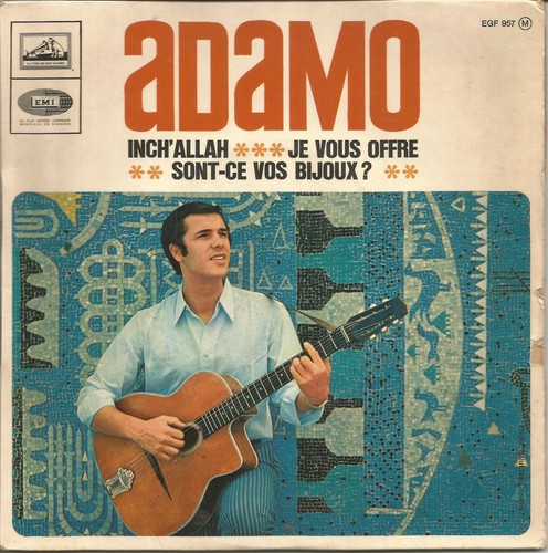 DISQUE VINYLE - 45 Tours - Adamo - Inch'Allah - Je vous offre - MIC | eBay