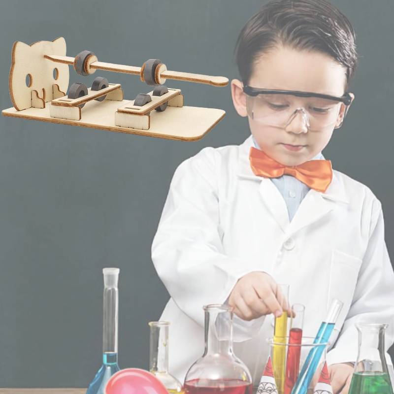 Creative Wooden Diy Magnetic Levitation Science Experiment Kit For Kids ...