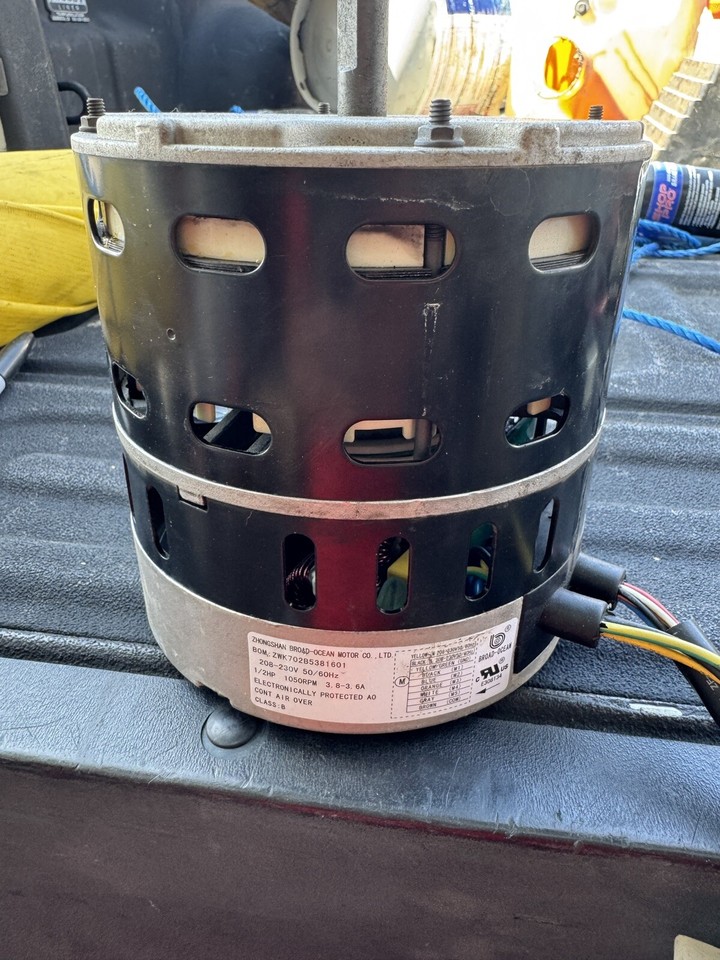 BROAD-OCEAN ZWK702B5381601 ECM Blower Motor 208-230V 1/2HP 1050RPM ...