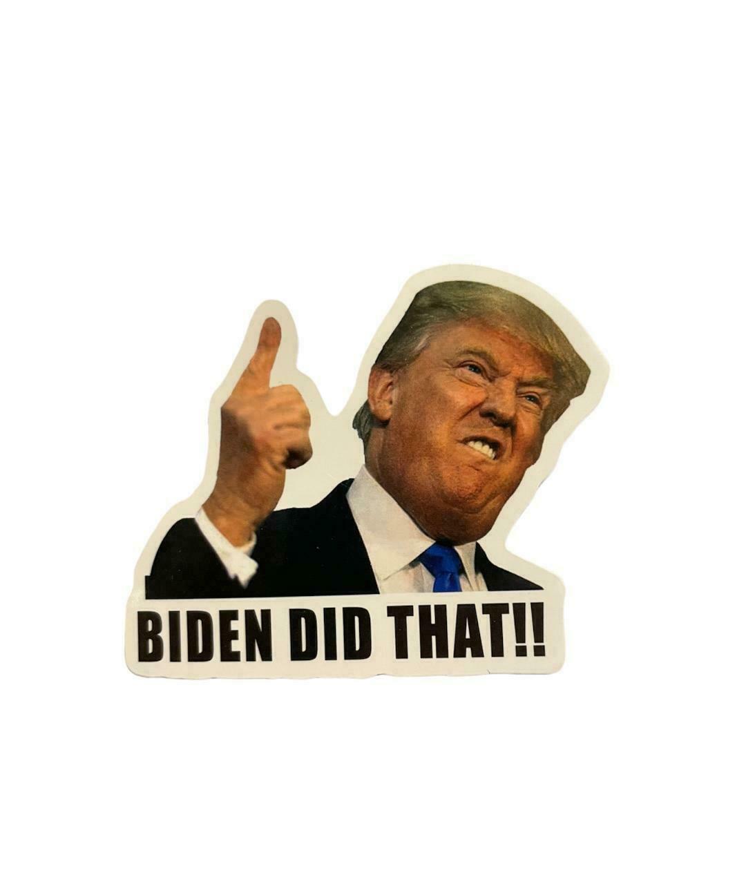 50-100PCS JOE BIDEN I DID THAT! GAS PUMP STATION HUMOR FUNNY STICKERS ...