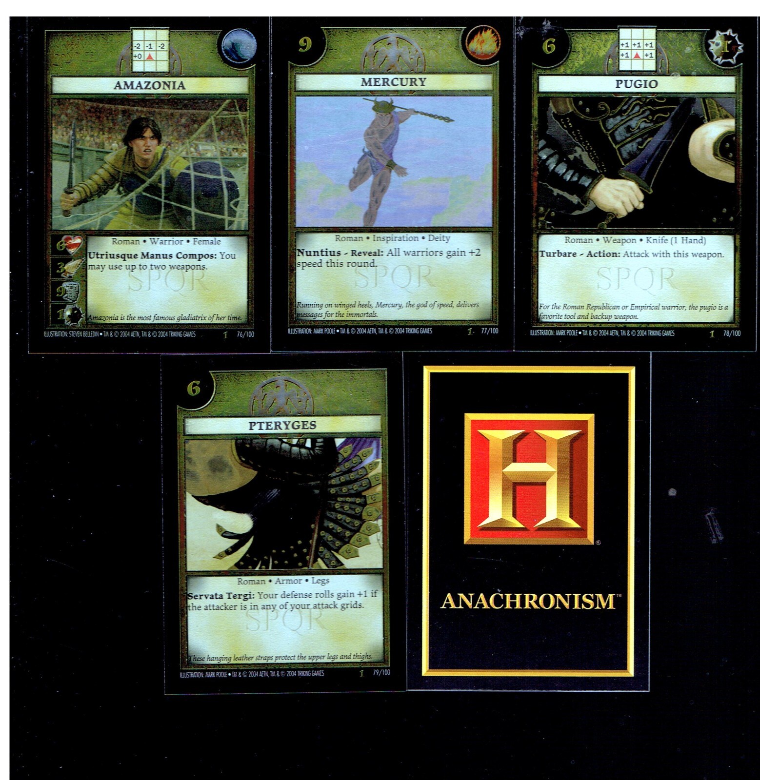Single Card - 2004 The History Channel Anachronism Card Game - You Pick ...