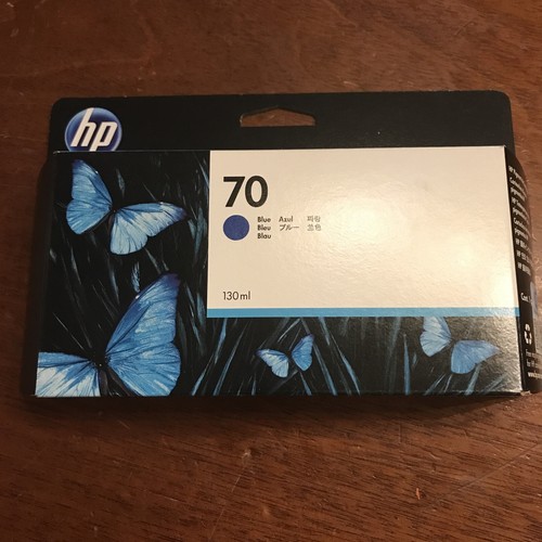 New Genuine HP 70 Blue Ink Cartridge DesignJet Z3100 / Z3100 Exp 11/ ...
