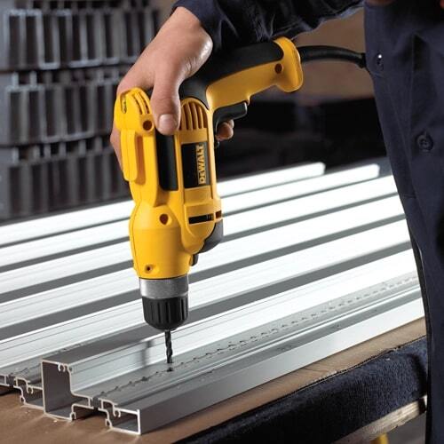 DeWalt DWD110K 3/8" (10mm) VSR Pistol Grip Drill Kit with Keyless Chuck ...