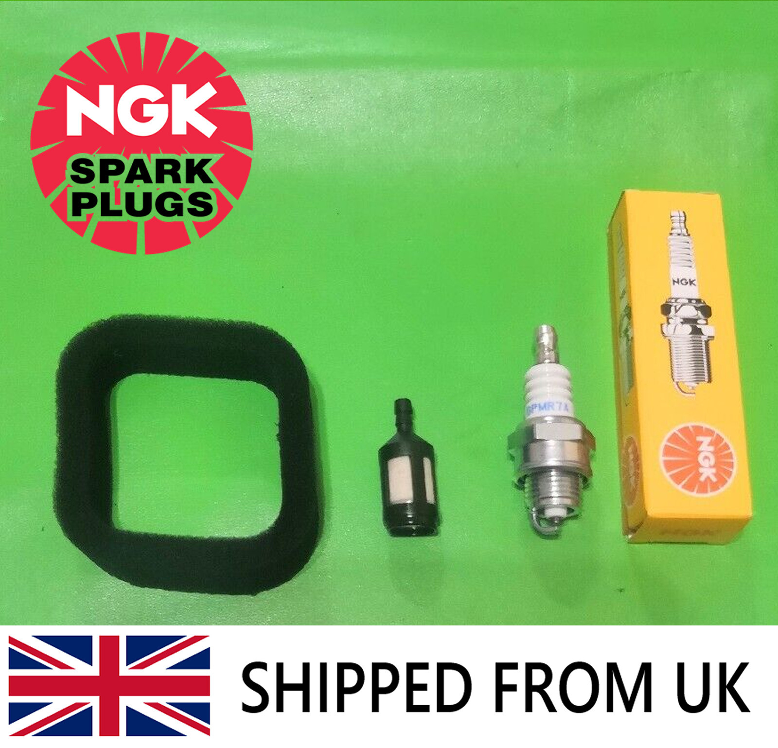 Florabest FBS 43A1 Service Kit Air Filter NGK BPMR7A Spark Plug ...