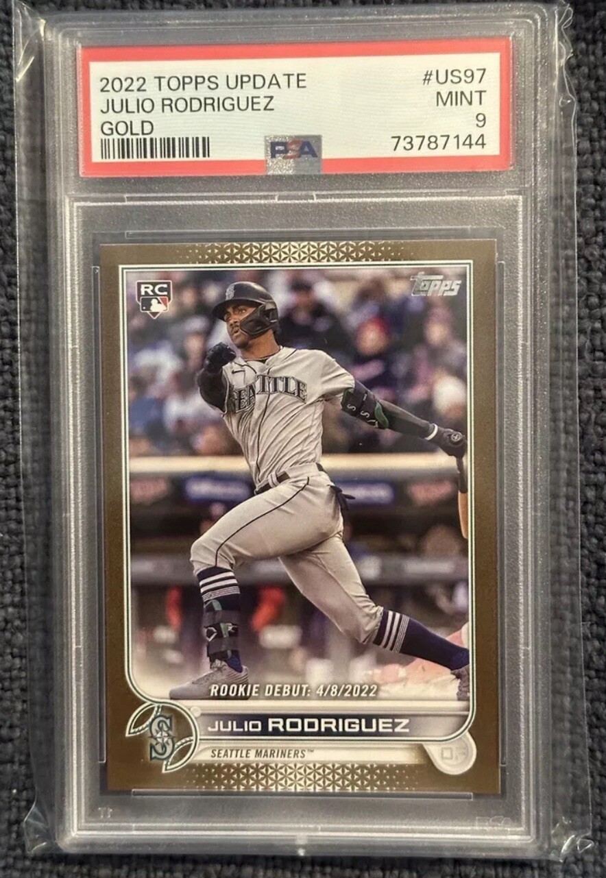 Julio Rodriguez 2022 Topps Update #US97 Rookie Debut - Gold /2022 Price ...