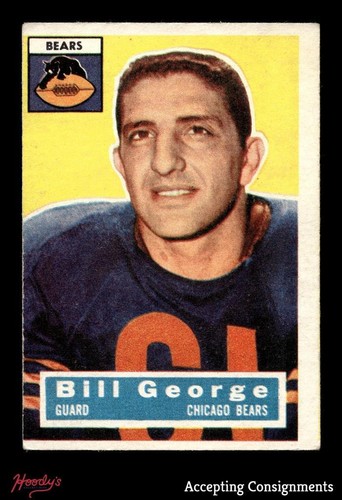 1956 Topps #47 Bill George RC Rookie EX - EX/MT BEARS | eBay