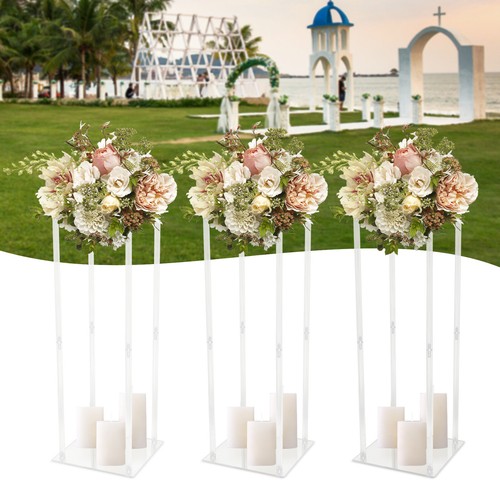Wedding Decoration Modern Tall Vase Elegant Acrylic Flower Stand ...