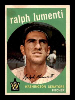 1959 Topps Ralph Lumenti #316 Washington Senators VG-VGEX | eBay