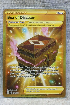 BOX OF DISASTER 214/196 LOST ORIGIN POKEMON- GOLD SECRET RARE-MINT ...