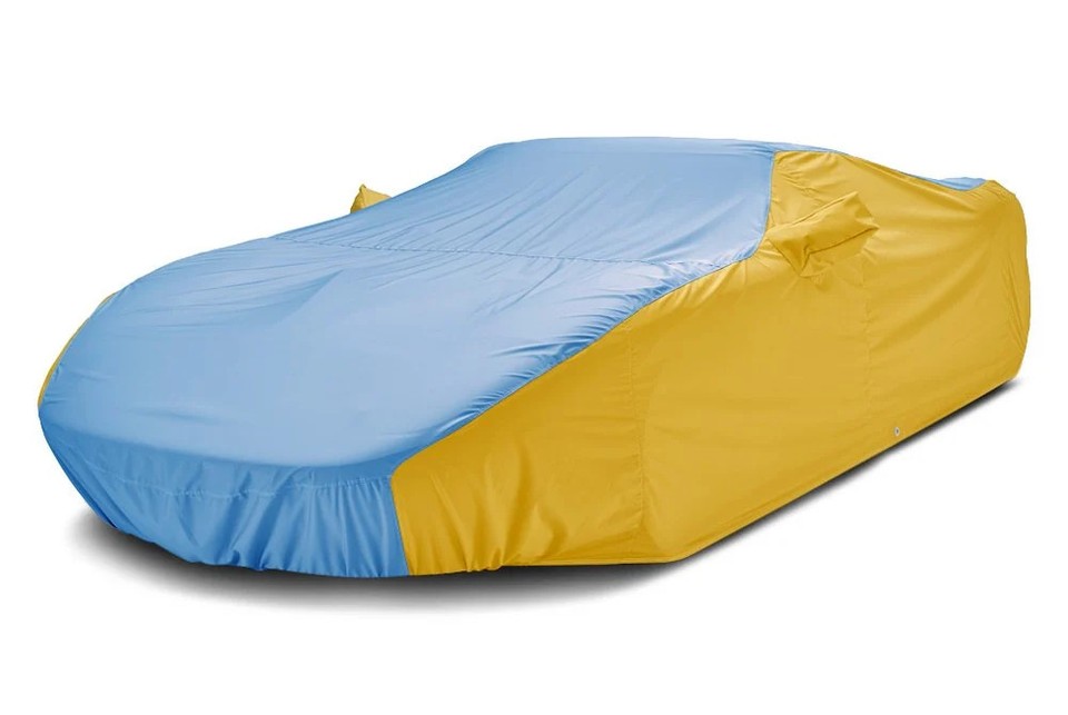 For Audi Cabriolet 94-98 Car Cover WeatherShield HP Two-Tone Light Blue ...