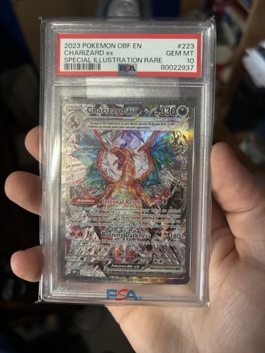 Pokémon TCG: Obsidian Flames Charizard ex 223/197 SIR PSA 10 Gem Mint ...