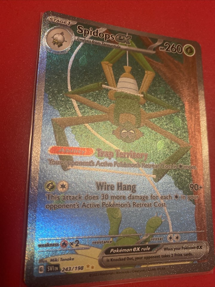 Pokémon TCG Spidops EX 243/198 Illustration Scarlet & Violet Base Set ...