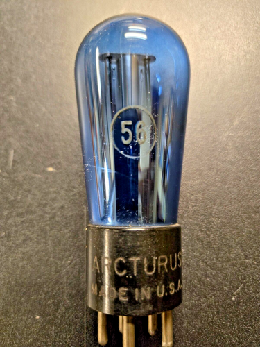 (1) Arcturus 56 Vacuum Tube Blue Glass, Un-Tested | eBay