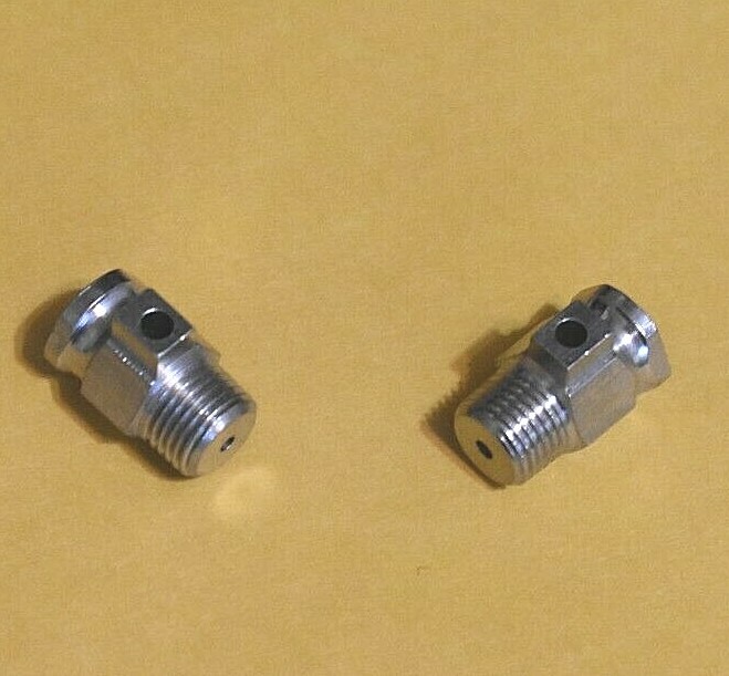 2 Radiator Nickle Plated Brass Key Operated Air Bleed Coin Valves 1/8 ...