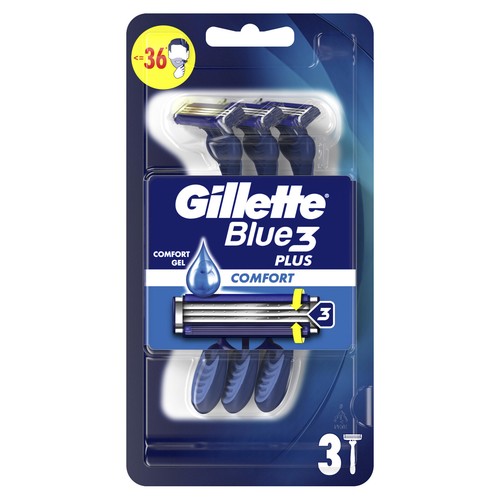 GILLETTE BLUE 3 Plus Comfort Men's Shaving Disposable Razors Pack | eBay