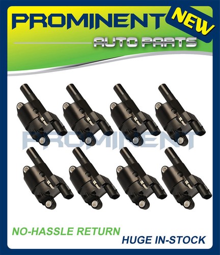 8 UF414 Round Ignition Coil Pack for Chevy Silverado 1500 Impala Tahoe ...