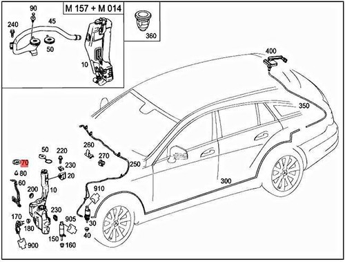 Genuine MERCEDES Cls Gle Gls A207 A209 Pane washer reservoir Cap ...