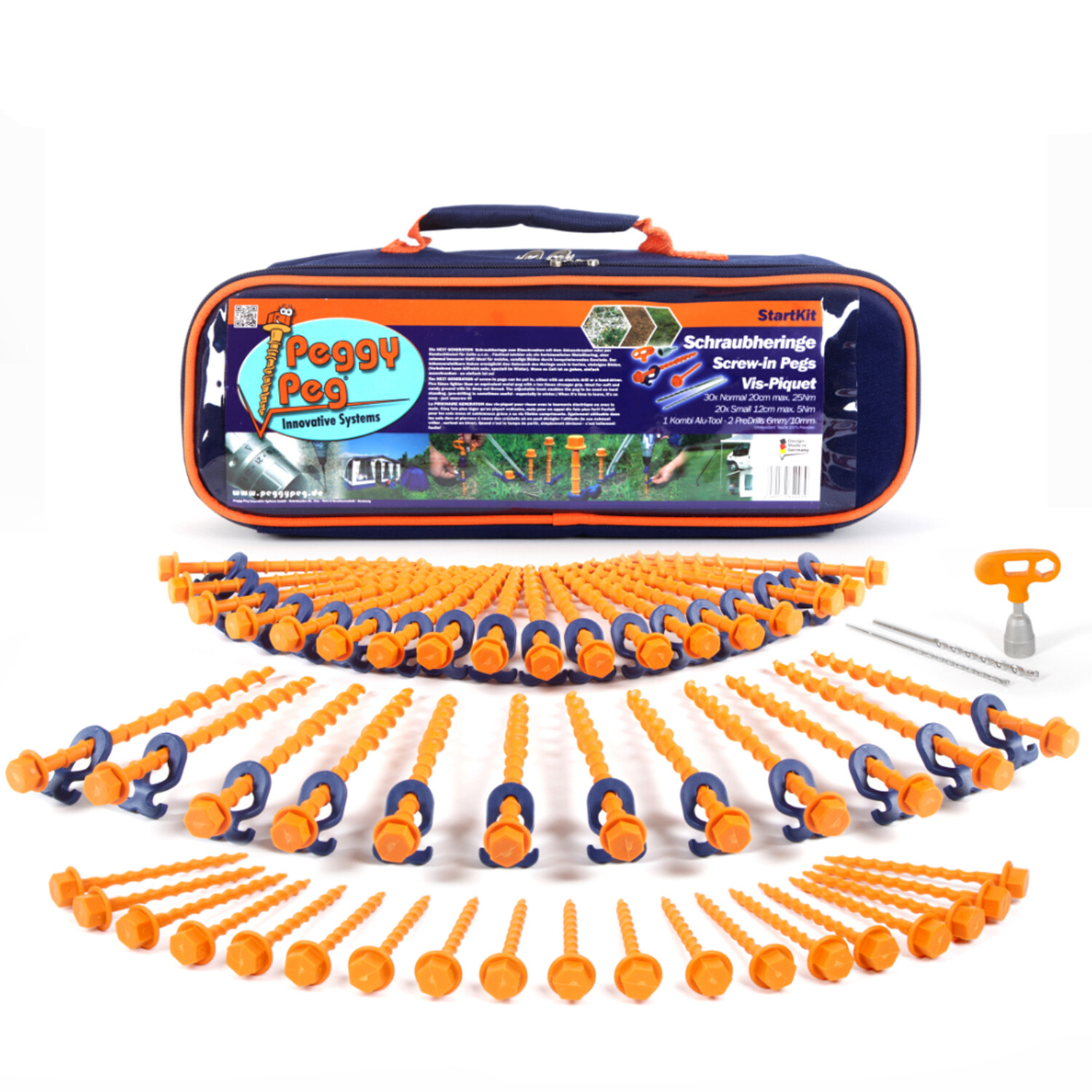 Peggy Peg Tent Pegs Starter Kit Screw in Pegs Awnings Pegs | eBay Australia