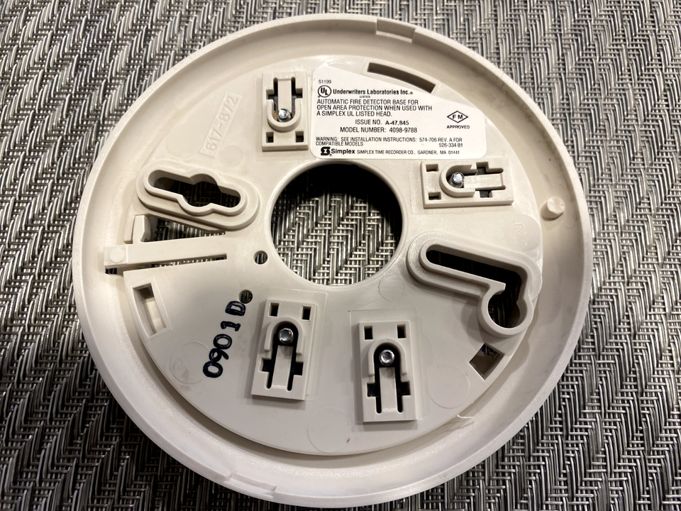 Simplex 4098-9788 Base for Addressable Smoke Detectors | eBay