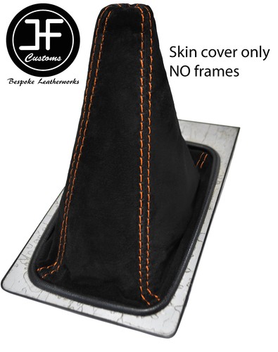 ORANGE STITCH REAL SUEDE MANUAL SHIFT BOOT FITS NISSAN 300ZX Z31 84-89 ...