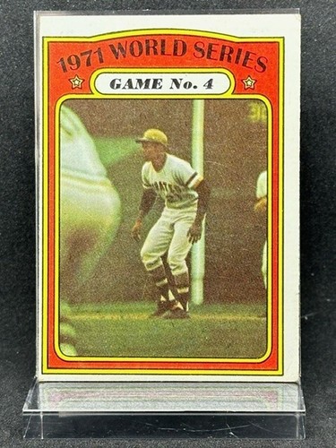 Topps 1971 World Series Game-4 Featuring Roberto Clemente Card No# 226 ...