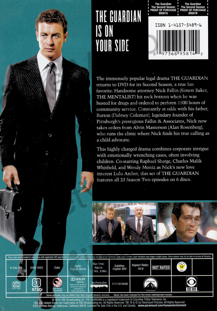 The Guardian (Season 2) (Keepcase) New DVD 97368958142 | eBay