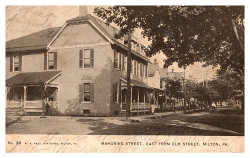 Vintage Street View Postcard Milton PA - A5 | eBay