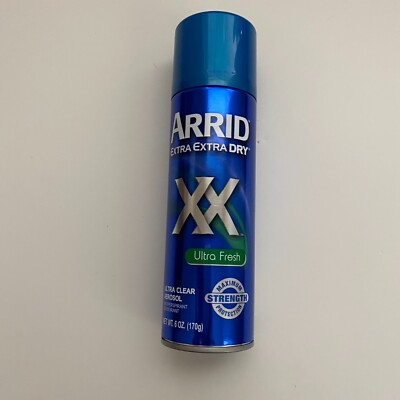 Arrid Aerosol Extra Extra Dry Deodorant Ultra Fresh Ultra Clear ...