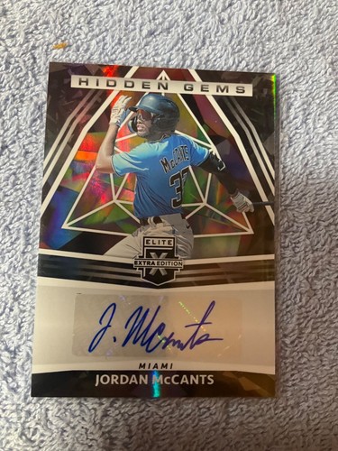 Jordan McCants Marlins 2022 Elite Extra Edition Hidden Gems Autograph # ...