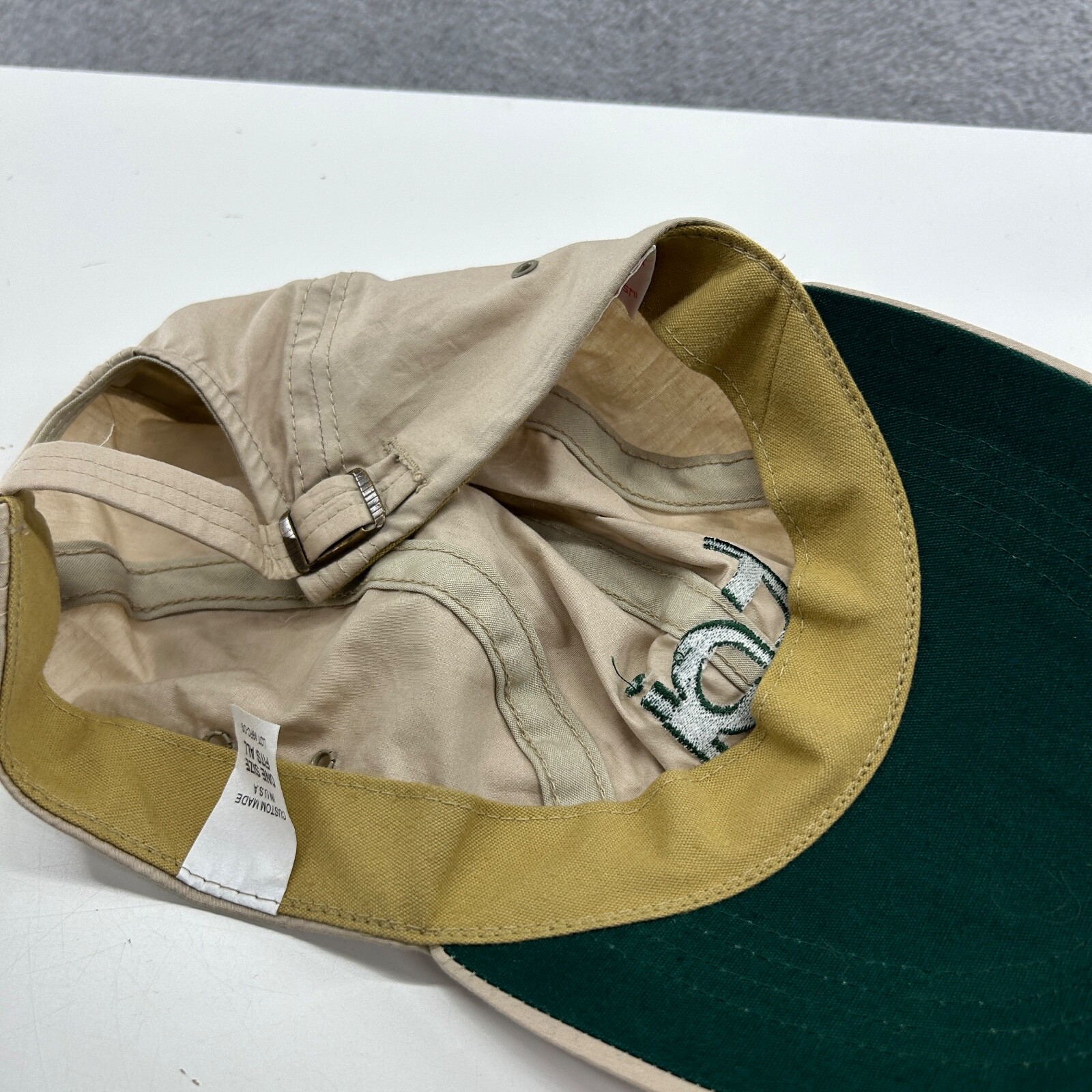 Filson Long Bill Hat Beige Fishing Logo Beige Adjusta… - Gem